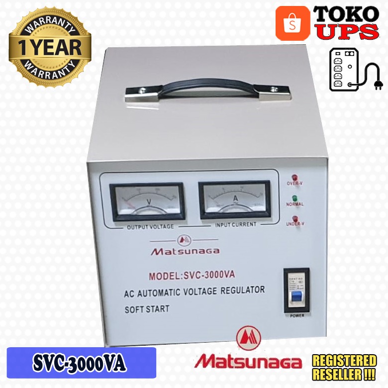 Jual Stabilizer Matsunaga SVC-3000VA 3000VA AVR Stavol Listrik | Shopee Indonesia