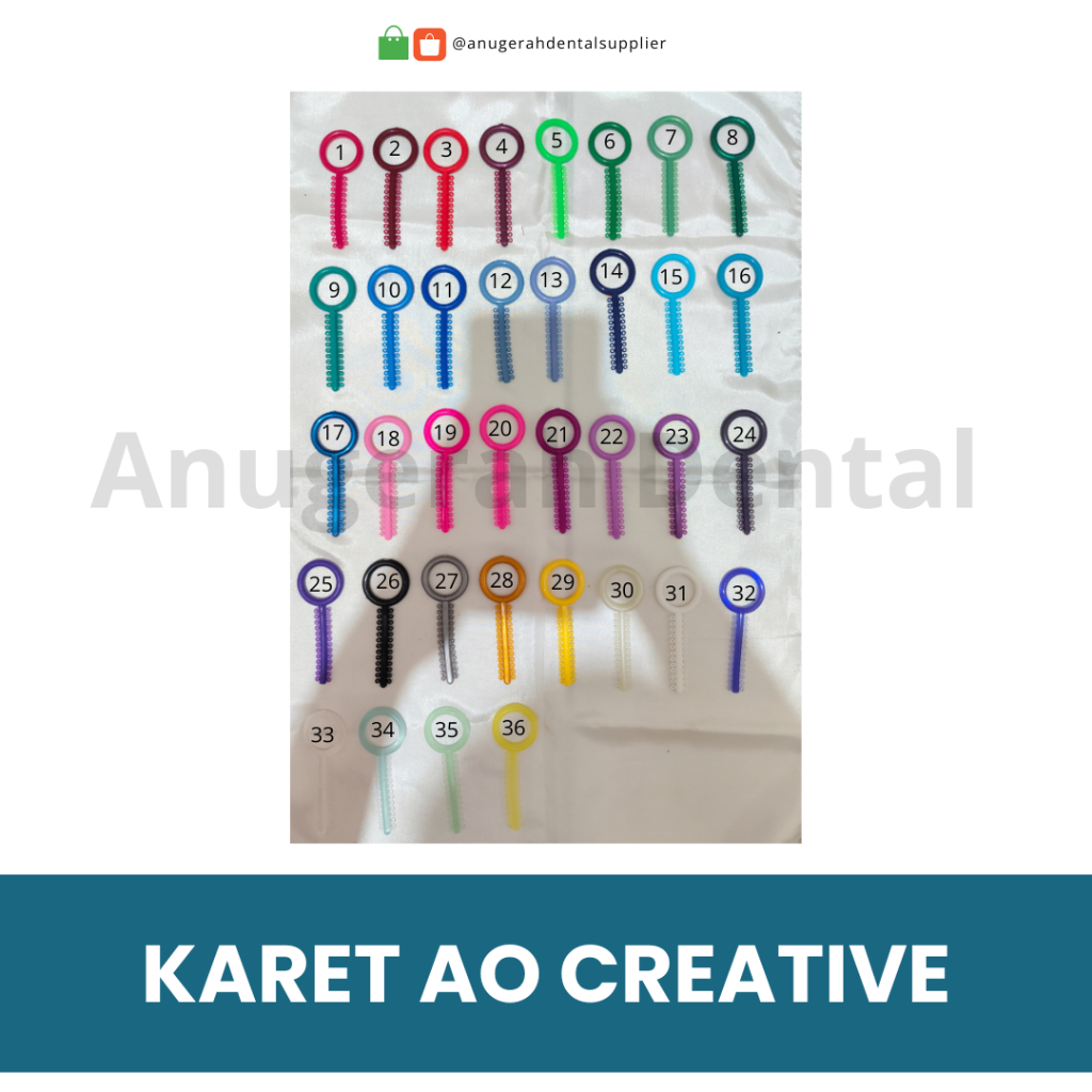 Jual KARET BEHEL POWER O AMERICAN ORTHO AO CREATIVE ISI 40PCS | Shopee ...