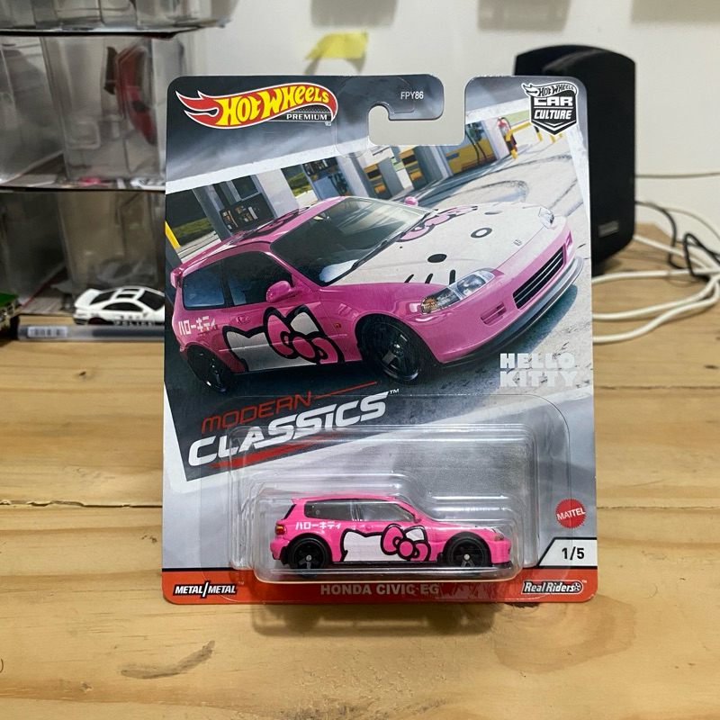 Jual Hotwheels Honda Civic EG Modern Classics Hello Kitty | Shopee ...