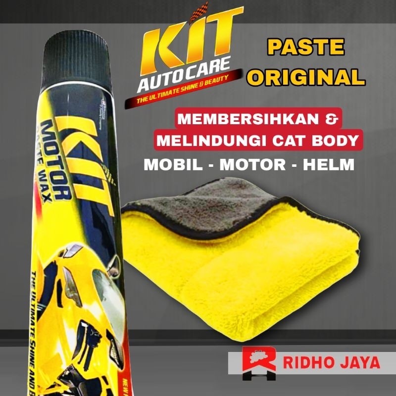 Jual Kit Paste Wax Original 60 gr Kain Lap Microfiber Halus | Shopee ...