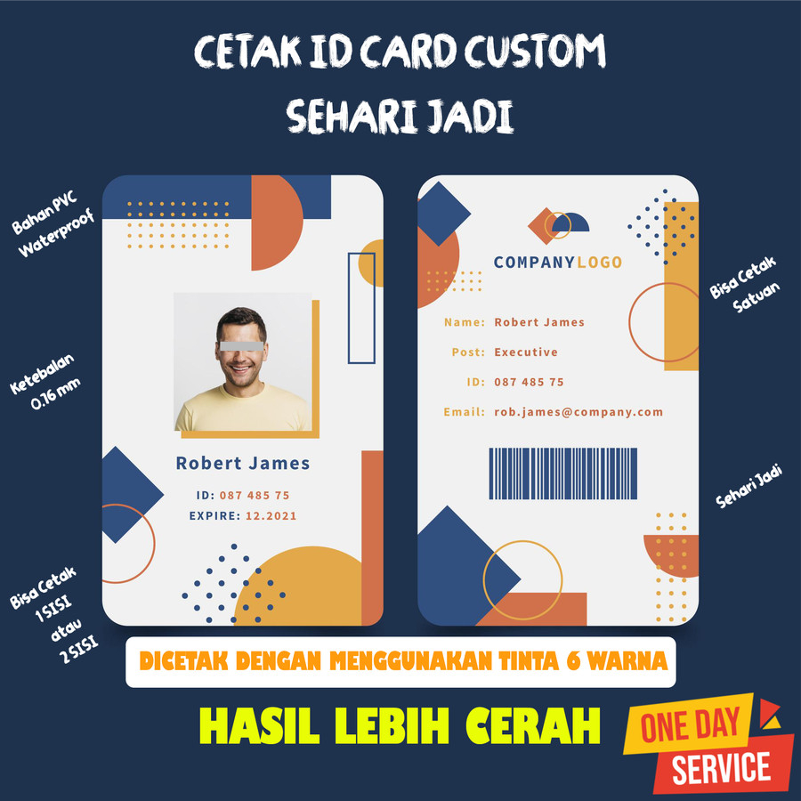 Jual Cetak ID Card Kartu Member PVC Card Custom Desain Kartu ID Card ...