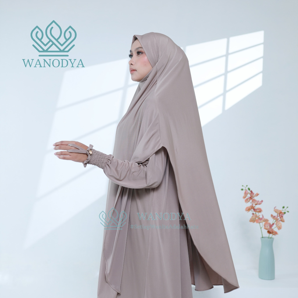 Jual WANODYA - Abaya Gamis Kajian, Haji dan Umroh Set french Khimar 2in1 Terbaru 2025 Bumil ...