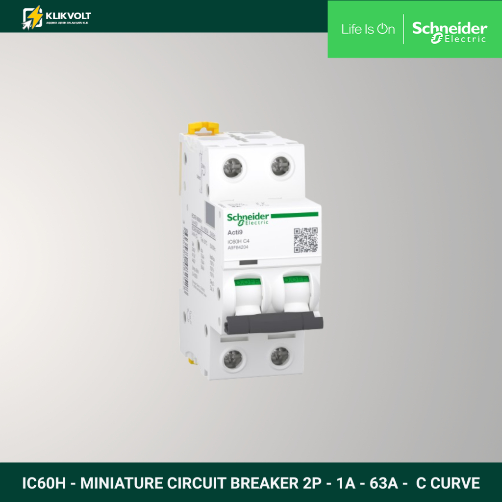 Jual MCB - iC60H - 2P - 1A - 63a - C curve | Shopee Indonesia