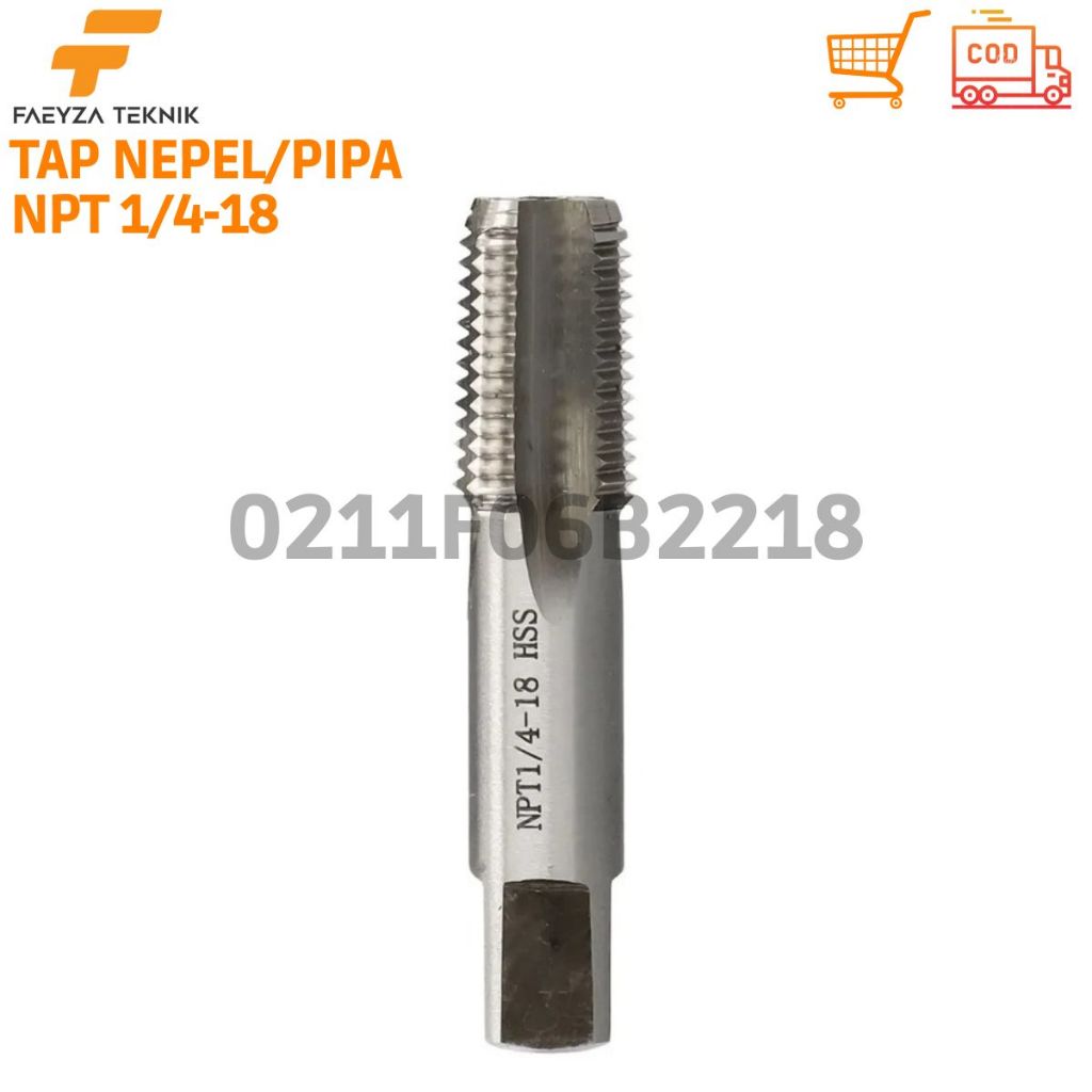 Jual Hand Tap 1/4 x 18 NPT Tap Pipa Tap Nepel Tap Inchi HSS Bukan SKC Yamawa OSG | Shopee Indonesia