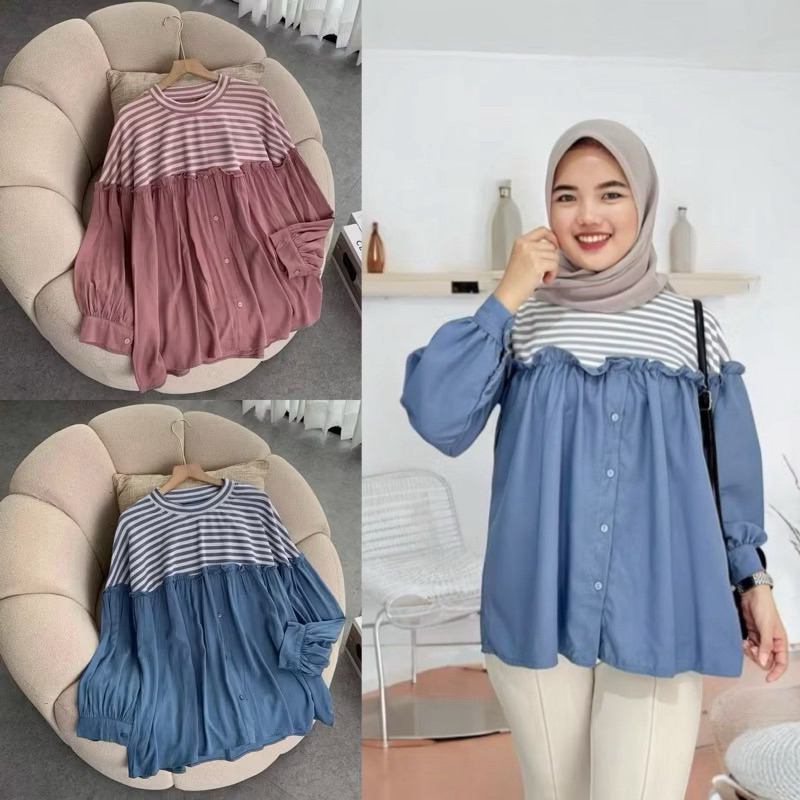 Jual GFS SR TALIA BLOUSE READY STOK | Shopee Indonesia