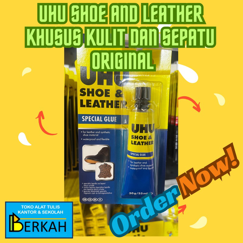 Jual Lem UHU Shoe and Leather Original Untuk Sepatu dan Kulit | Shopee ...