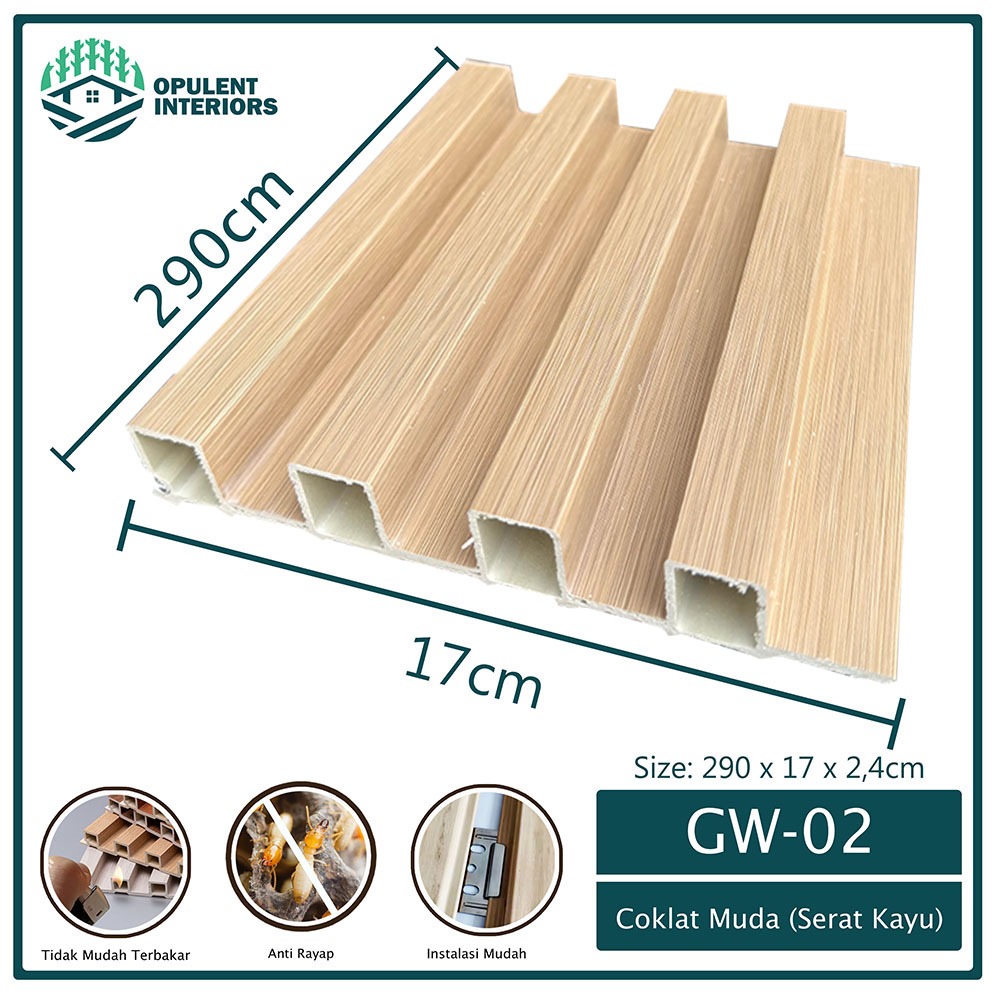 Jual Woodpanel WPC / Wallpanel PVC Motif Kayu Dekorasi Interior Rumah ...