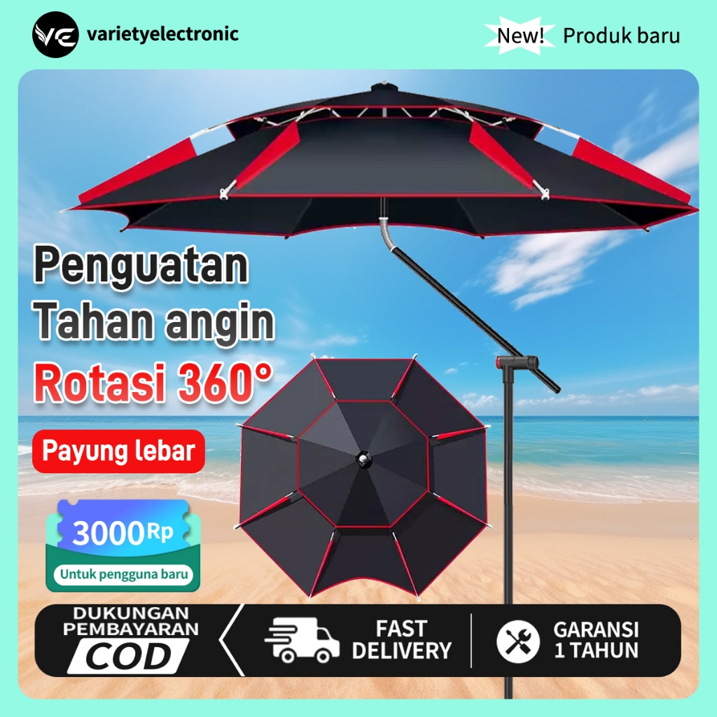 Jual Payung memancing plastik hitam/penyesuaian universal Tenda ...