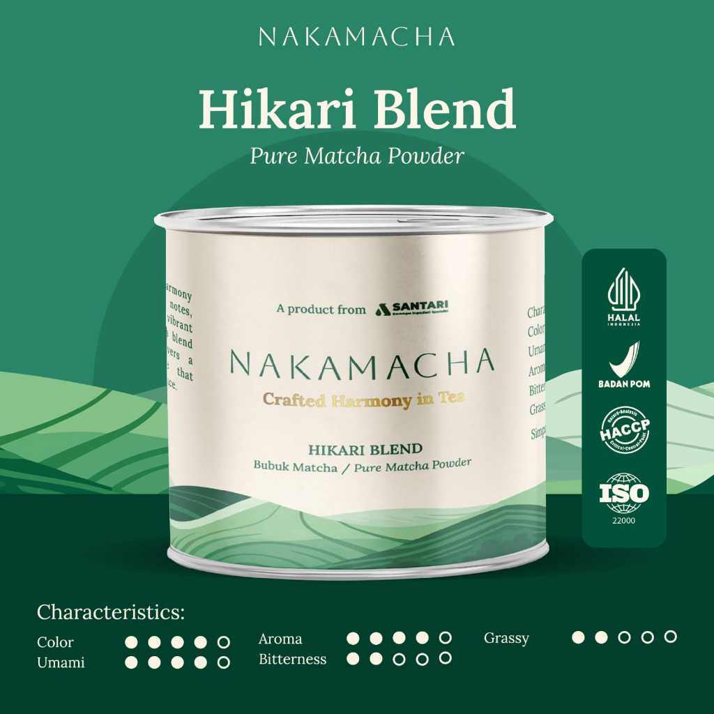 Jual Nakamacha Pure Matcha Powder - HIKARI Blend Mix Ceremonial & Culinary - Bubuk Minuman ...