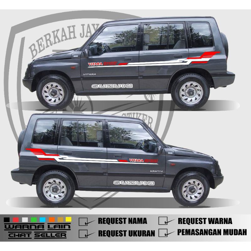 Jual Sticker mobil Suzuki Vitara Escudo dll sticker list terlaris mobil ...