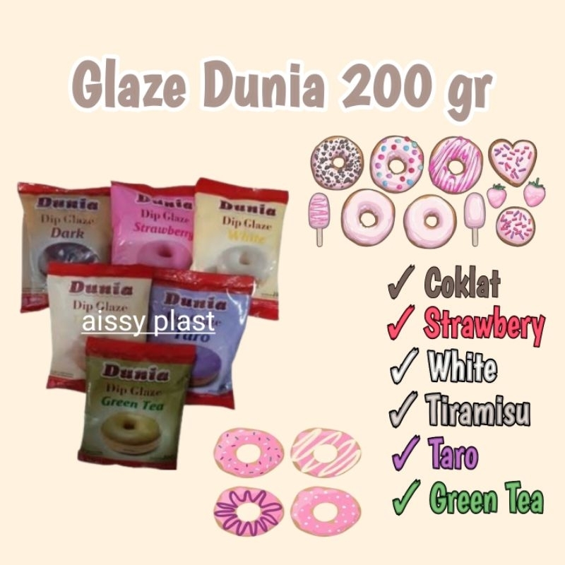 Jual Glaze Dunia/plaza kemasan original 200 gr | Shopee Indonesia