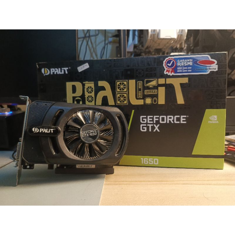 Jual GTX 1650 4GB PALIT Lengkap box Segel baut | Shopee Indonesia