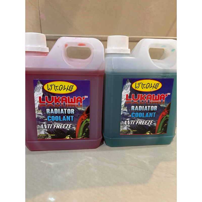 Jual AIR RADIATOR COOLANT 1L LUKAWA TERSEDIA WARNA HIJAU DAN MERAH ...