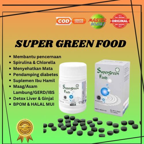 Jual Supergreen Food SGF Suplemen Padat Gizi Membantu Menguatkan Sistem ...