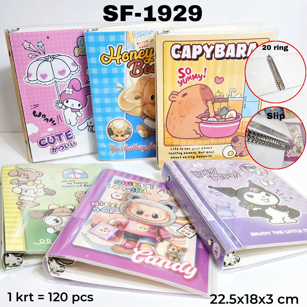 Jual Map Binder Notes Plastik Besi Motif Printing Ukuran A5 / Map File ...