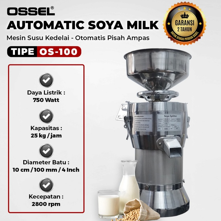 Jual OSSEL Mesin Susu Soya Susu Kedelai Susu Almond Susu kacang Hijau ...