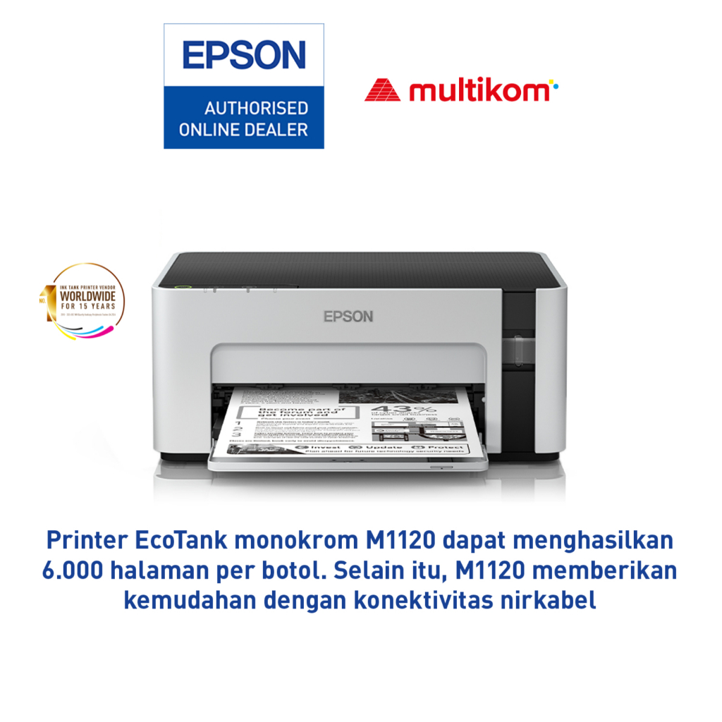 Jual Epson EcoTank Monochrome M1120 Wi-Fi Ink Tank Printer | Shopee ...