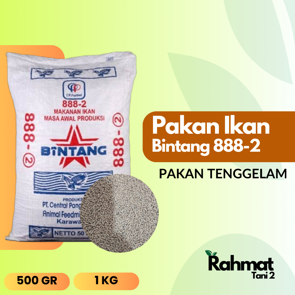 Jual Pelet Ikan Bintang 888-2 Kemasan Repack (500 gr & 1 kg) | Shopee Indonesia