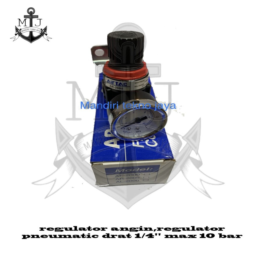 Jual regulator angin,regulator pneumatic drat 1/4" max 10 bar | Shopee ...