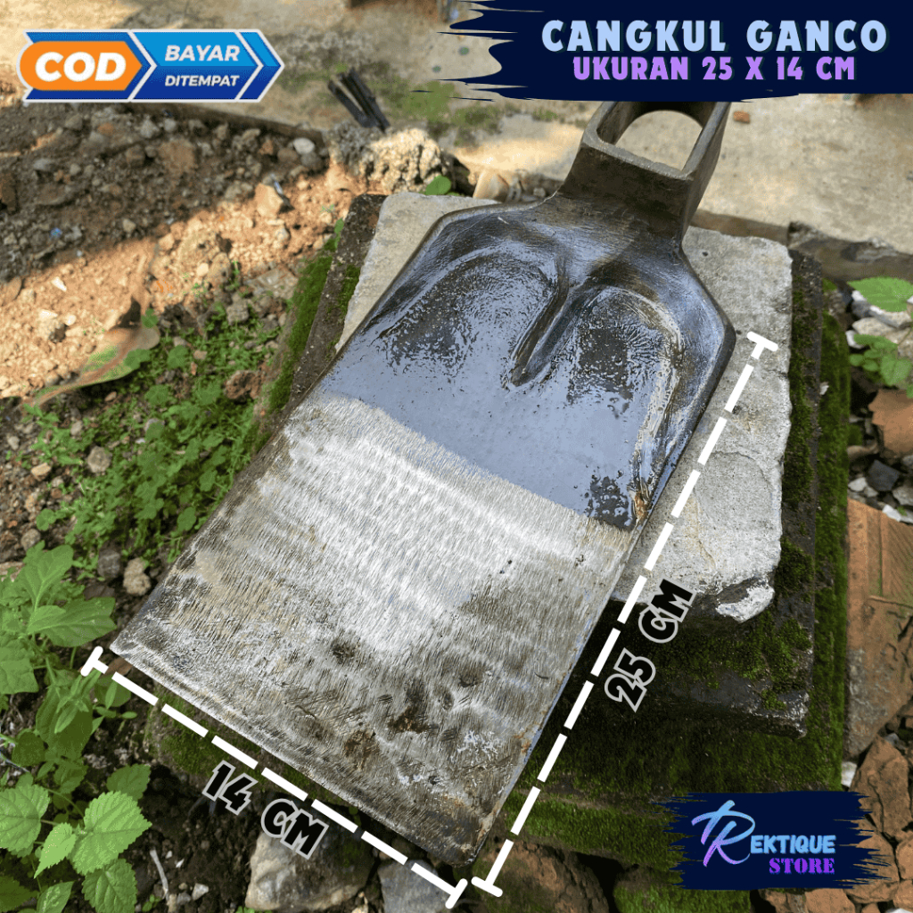 Jual Cangkul Ganco 25x14 Cm Baja asli Cangkul Perkebunan Cangkul tanah ...