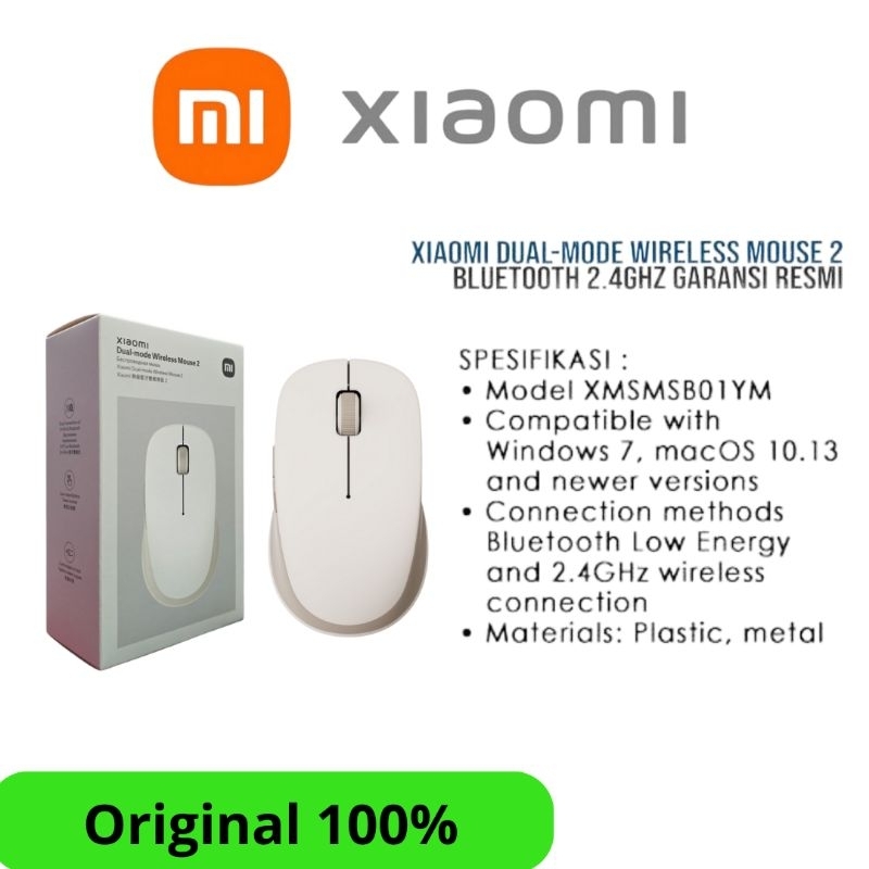 Jual Xiaomi Dual Mode Wireless Mouse 2 Bluetooth 2.4Ghz Garansi Resmi ...
