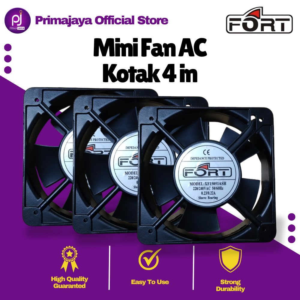Jual Kipas AC 220V 240V 4 Inch 15x15 cm Fan Cooling Pendingin Internal ...