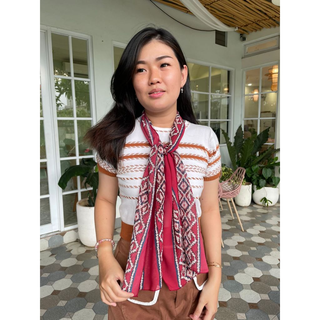 Jual Batik Khas Indonesia / Syal Scarf Shawl /Aksesoris Fashion Wanita ...