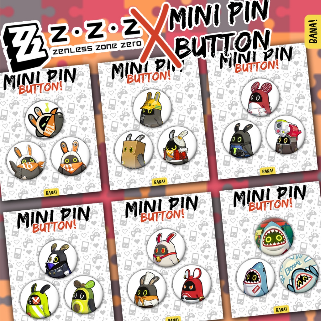 Jual Pin ZZZ BANGBOO Button set 3pcs 25mm Pin Anime BACA DESKRIPSI ...