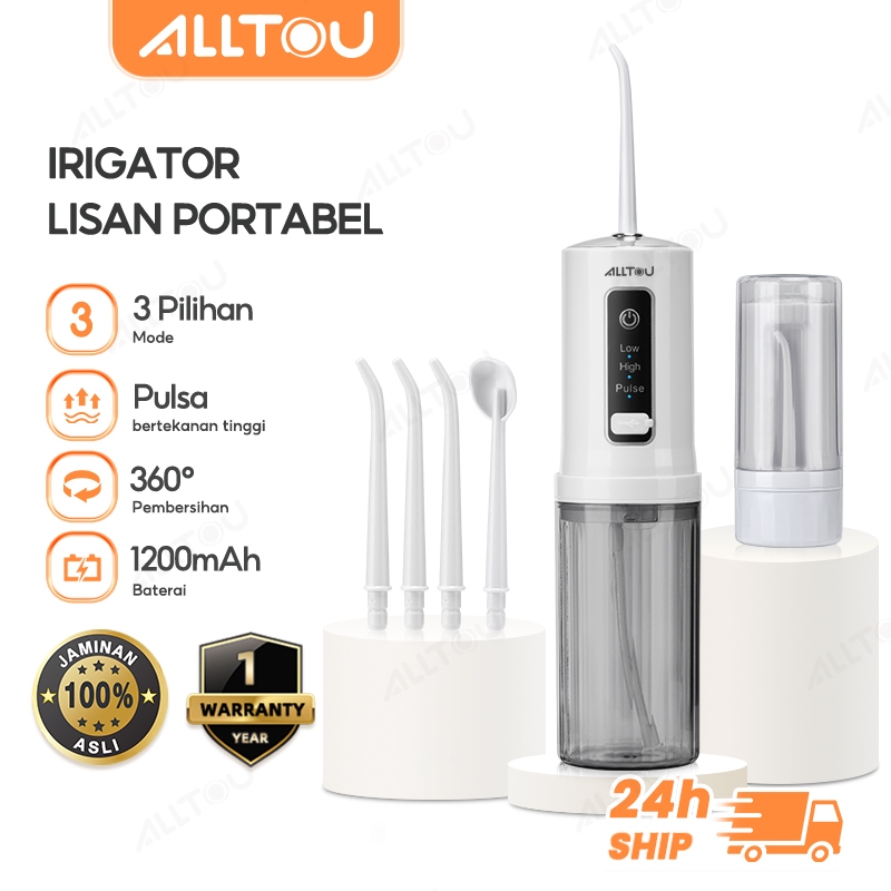 Jual ALLTOU Water Flosser Portable Dental Floss Semprotan Gigi Elektrik ...