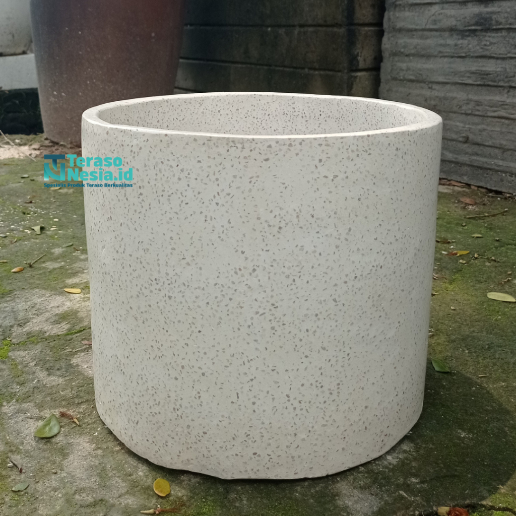 Jual Pot Terazzo Minimalis type Silinder/ pot teraso minimalis/pot ...