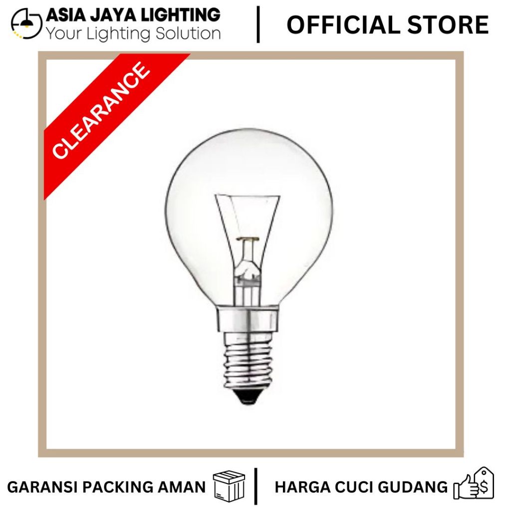 Jual [CUCI GUDANG] BOLA LAMPU GOLF BALL BULB E14 25W 230V | Shopee ...