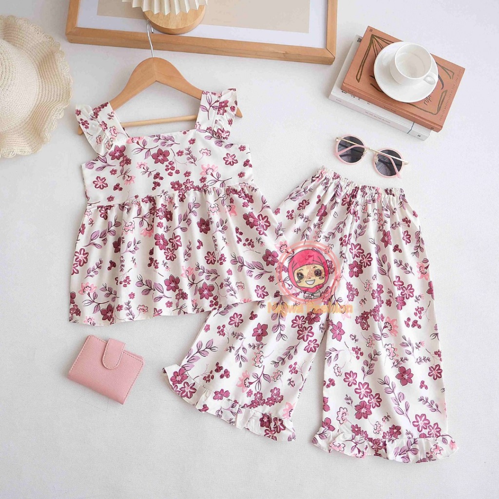 Jual NAJWA - READY STOCK Setelan Anak Kamira Motif Flora Terlaris ...