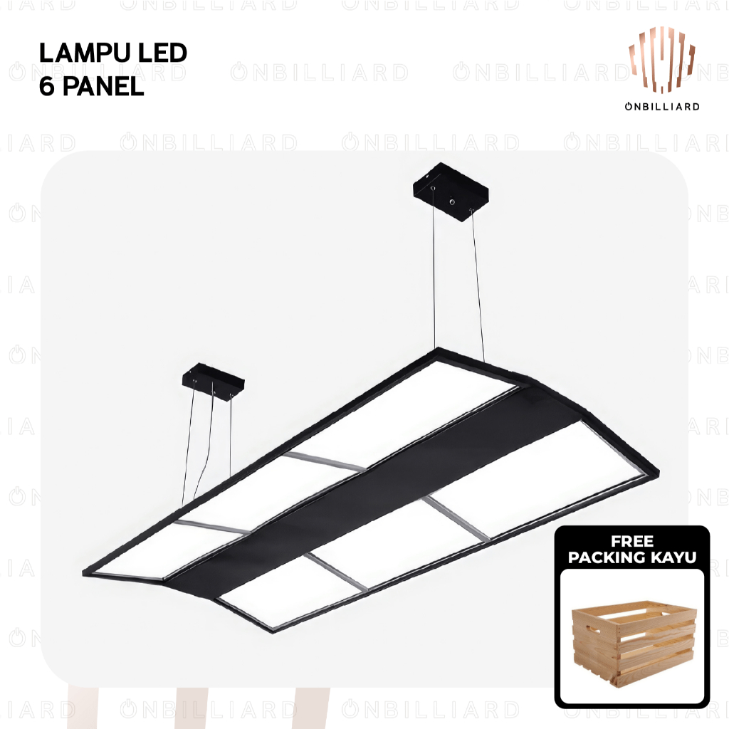 Jual Lampu LED Meja Billiard 6 Panel / 6 LED Lamp Biliyar Biliar Table ...