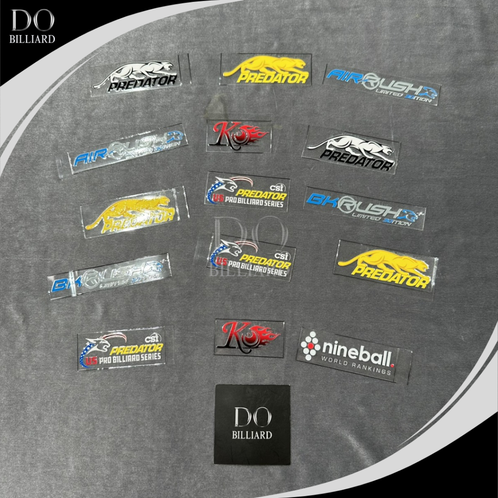 Jual Sticker Billiard Logo Predator Mezz Cuetec Nineball KO Brothers ...