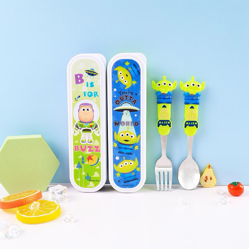 Jual SET ALAT MAKAN ANAK DISNEY (SENDOK + GARPU + KOTAK PENYIMPANAN ...