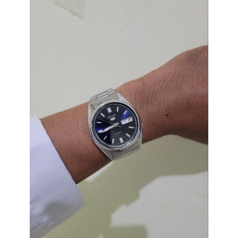 Jual Seiko 5 Snxs77 Blue Sunburst | Shopee Indonesia