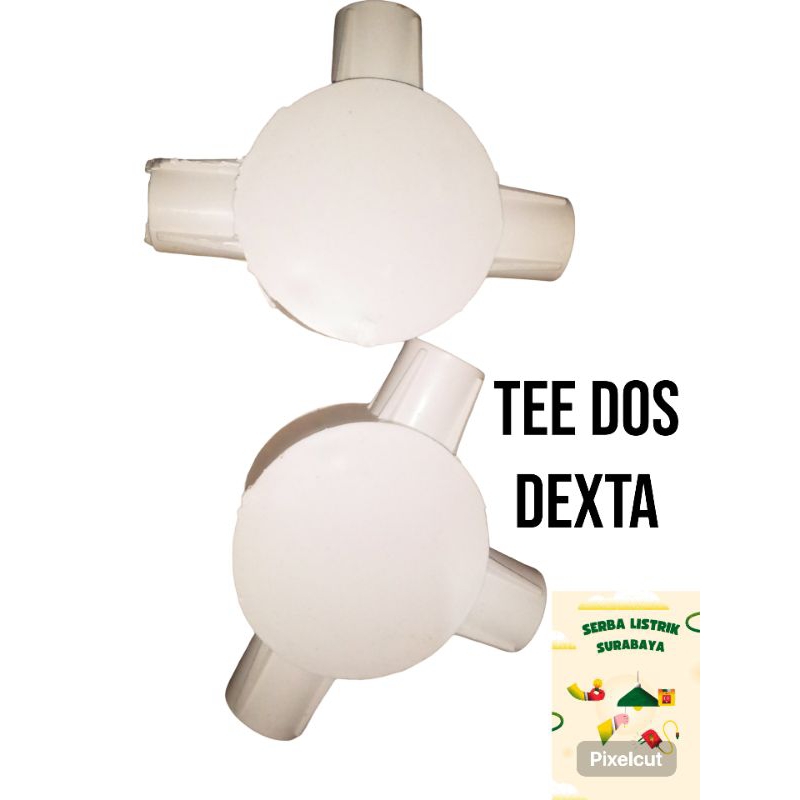 Jual Tee Dos/ T dos instalasi listrik 3 cabang 20mm merk Dexta | Shopee ...