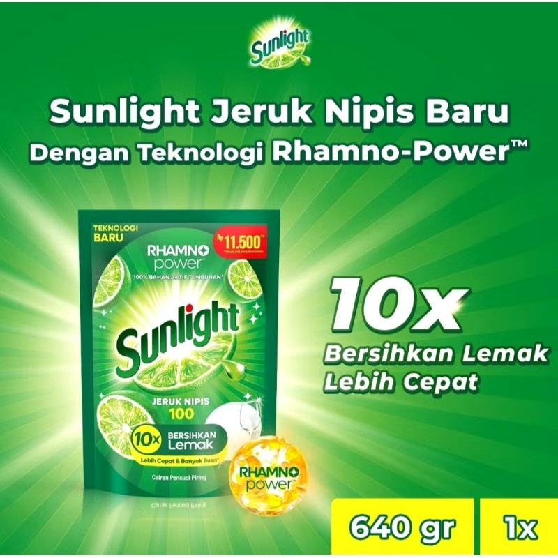 Jual SUNLIGHT PENCUCI PIRING LIME REF 635ML | Shopee Indonesia