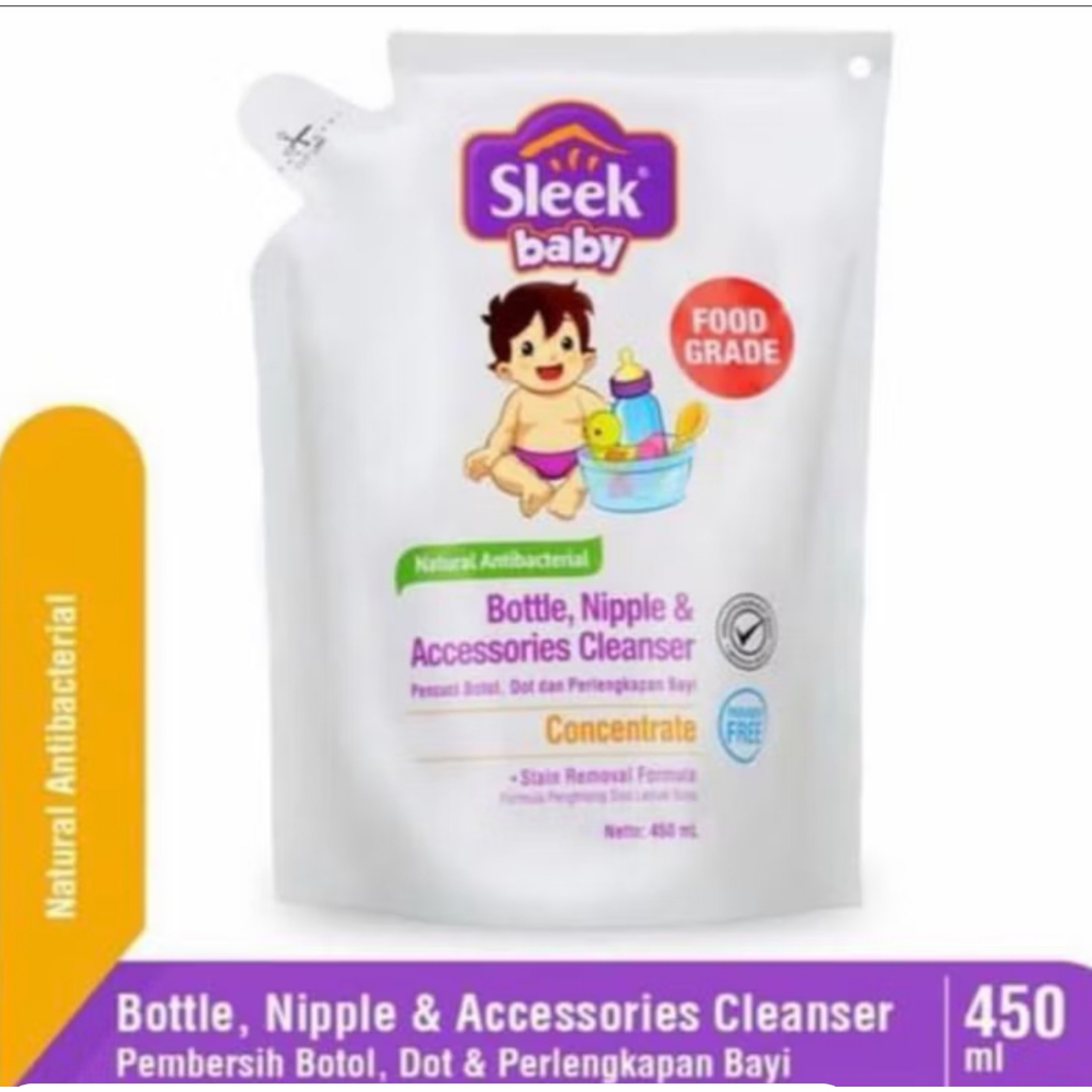 Jual SLEEK CUCI BOTOL REFILL 450MLSLEEK CUCI BOTOL REFILL 450ML ...