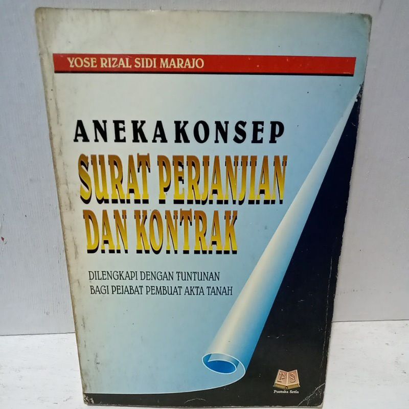 Jual Buku Original ANEKA KONSEP SURAT PERJANJIAN DAN KONTRAK - YOSE RIZAL SIDI MARAJO | Shopee ...