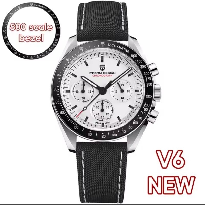 Jual NEW PAGANI DESIGN SPEEDMASTER MECAQUARTZ SEIKO VK63 SAFIR DOME ...