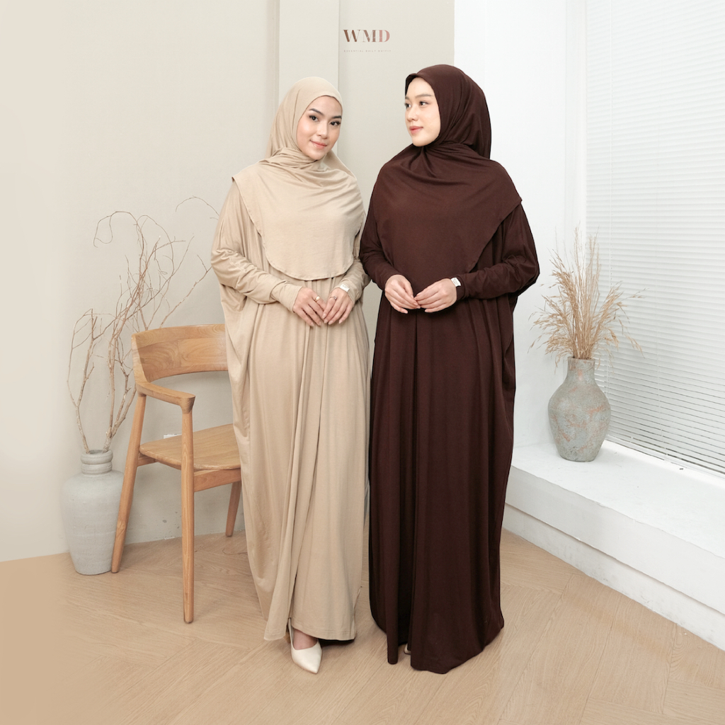 Jual WMD Fashion - Humaira Abaya Batwing Rayon Premium One Set Hijab (Gamis Umroh Haji) | Shopee ...