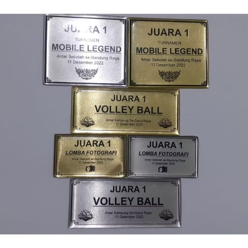 Jual LABEL EMBLEM PIALA/TROPY | Shopee Indonesia
