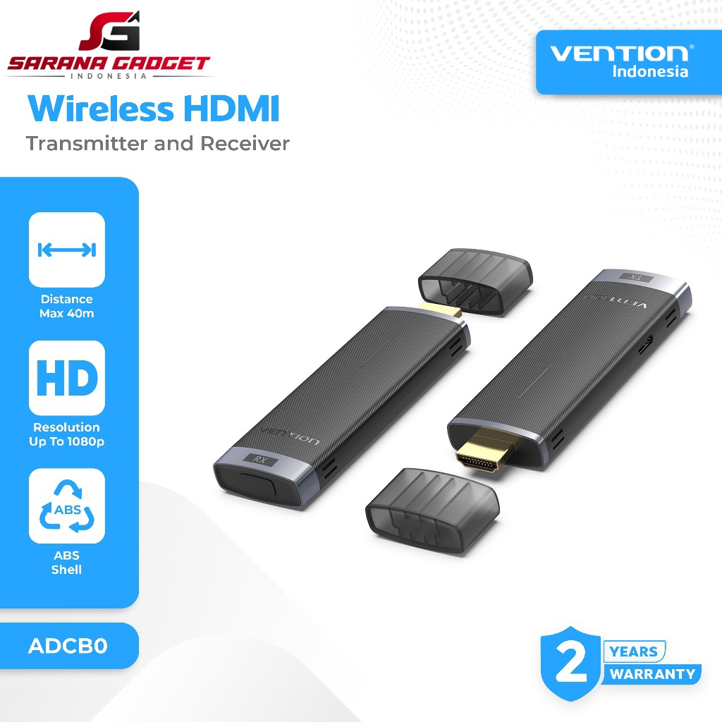 Jual VENTION ADCB0 Wireless HDMI Dongle Video Transmitter Receiver Full ...