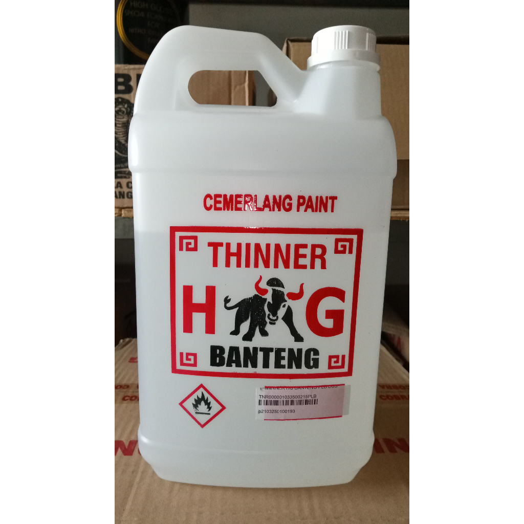 Jual Thinner BANTENG Derijen - 3 Ltr (Berat 4-5 Kg) | Shopee Indonesia