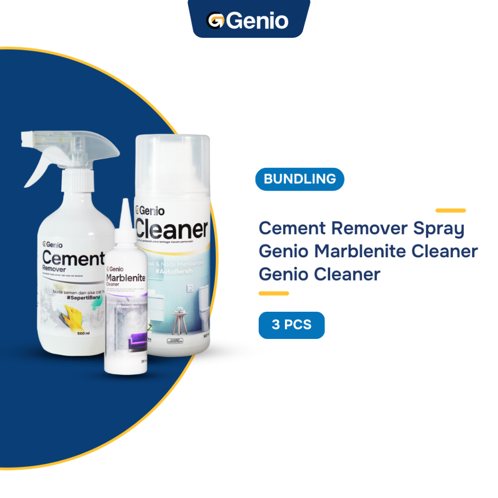 Jual Genio | Cement Remover Spray & Genio Marblenite Cleaner 250ml ...