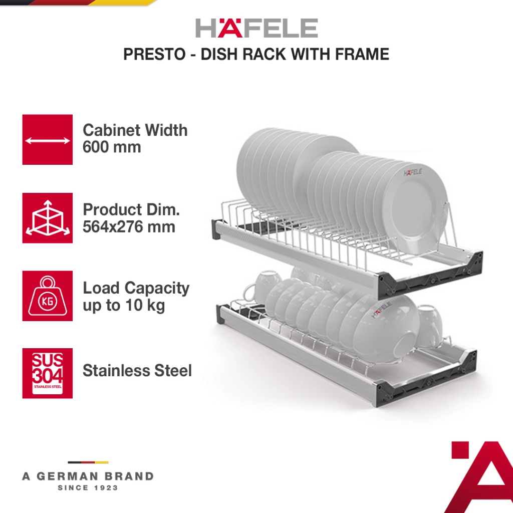 Jual Hafele Rak Piring Dish Rack Dapur Stainless Steel Cucina Presto ...