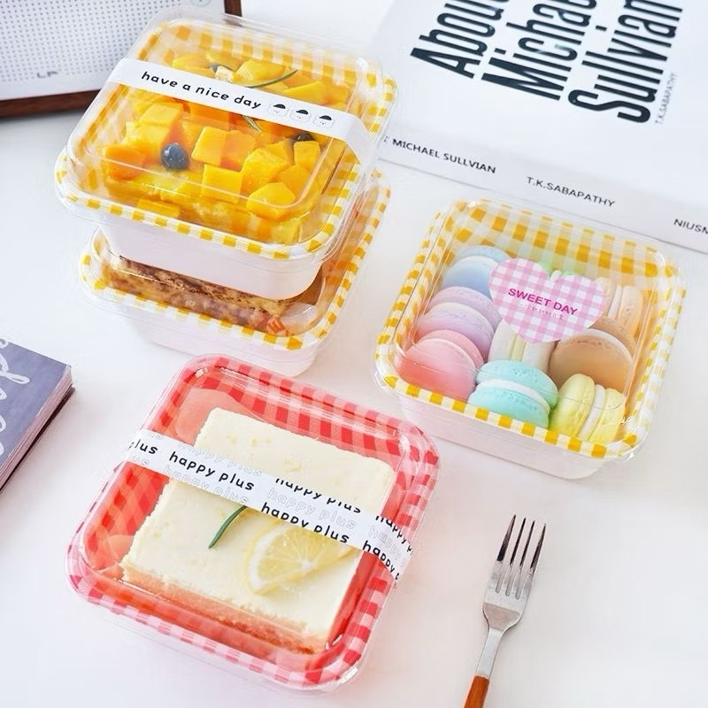 Jual 10pcs Korean Dessert Box Premium Bento Cake Box Premium Tempat Kue ...