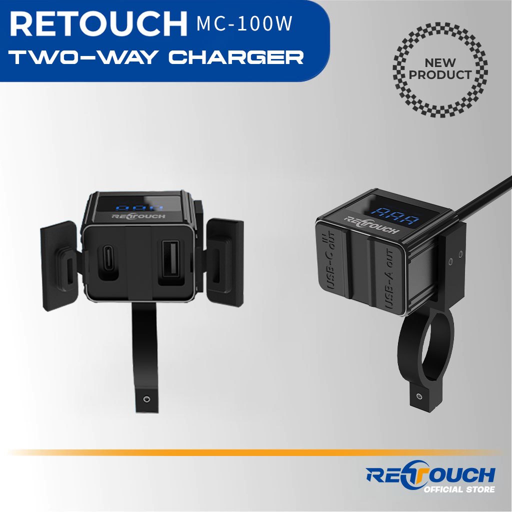 Jual Retouch Motorcycle Two-Way Fast Charger MC-100W | Shopee Indonesia