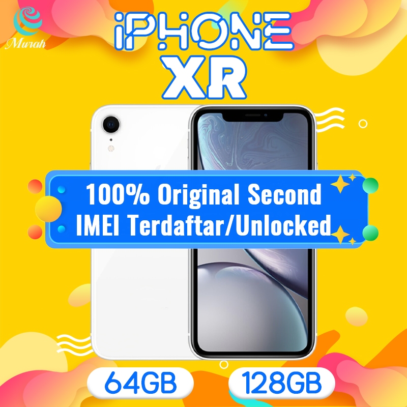 Jual iPhone XR Second 64GB 128GB fullset inter Original Mulus All Operator Jaringan aman like ...